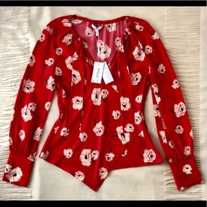 10 Crosby Derek Lam | Tops | Derek Lam Crosby Floral Silk Top | Poshmark